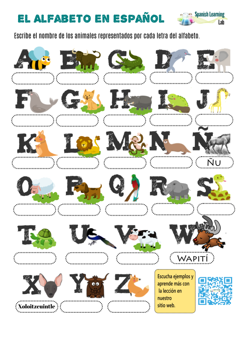 Alphabet animals: Animales del alfabeto » Educa y Aprende en Casa